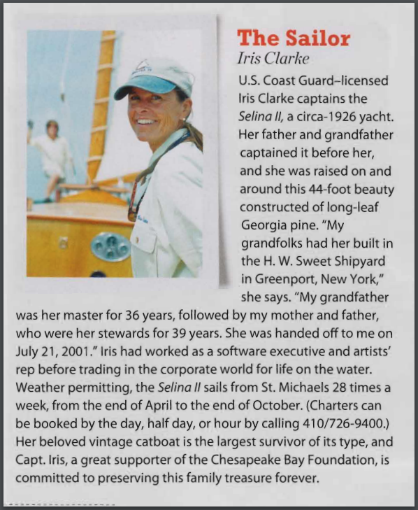 Iris Clark The Sailor | Sail Selina II